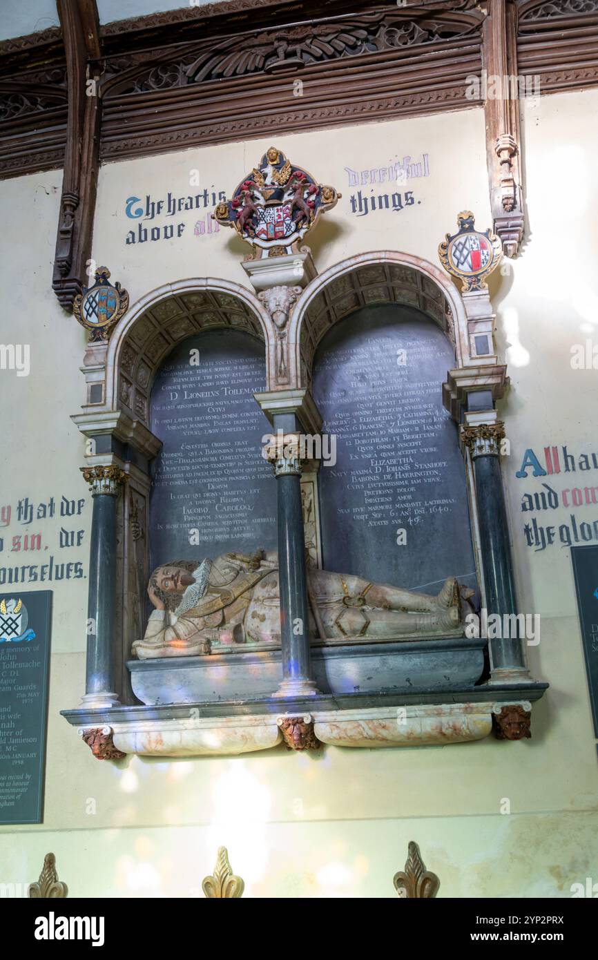 Family memorial monument in church of Saint Mary, Helmingham, Suffolk ...