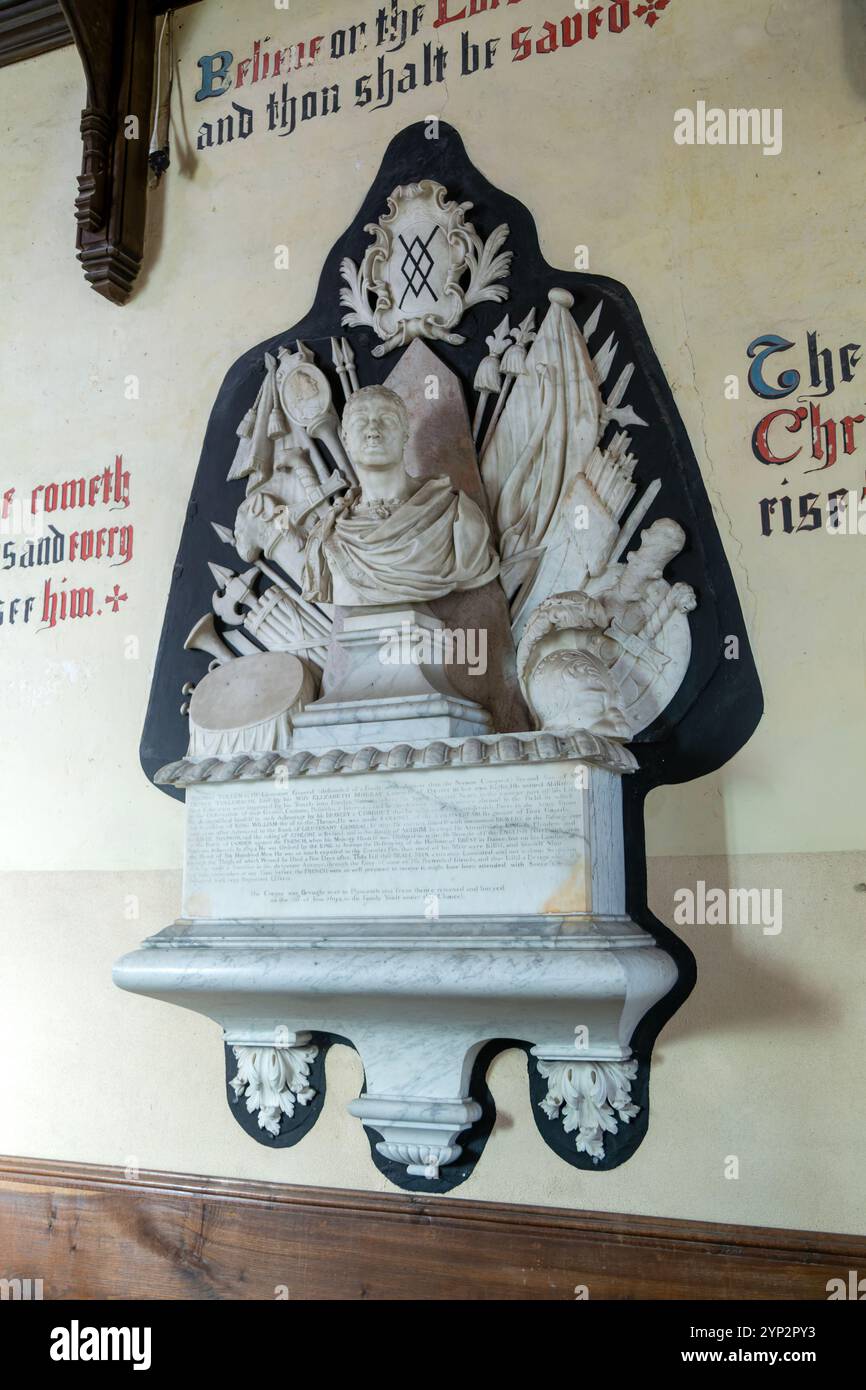 Family memorial monument in church of Saint Mary, Helmingham, Suffolk ...