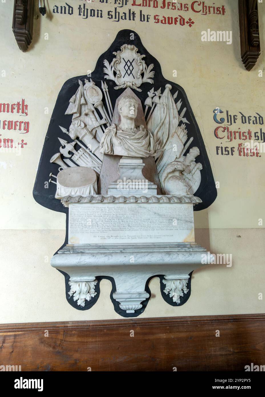 Family memorial monument in church of Saint Mary, Helmingham, Suffolk ...