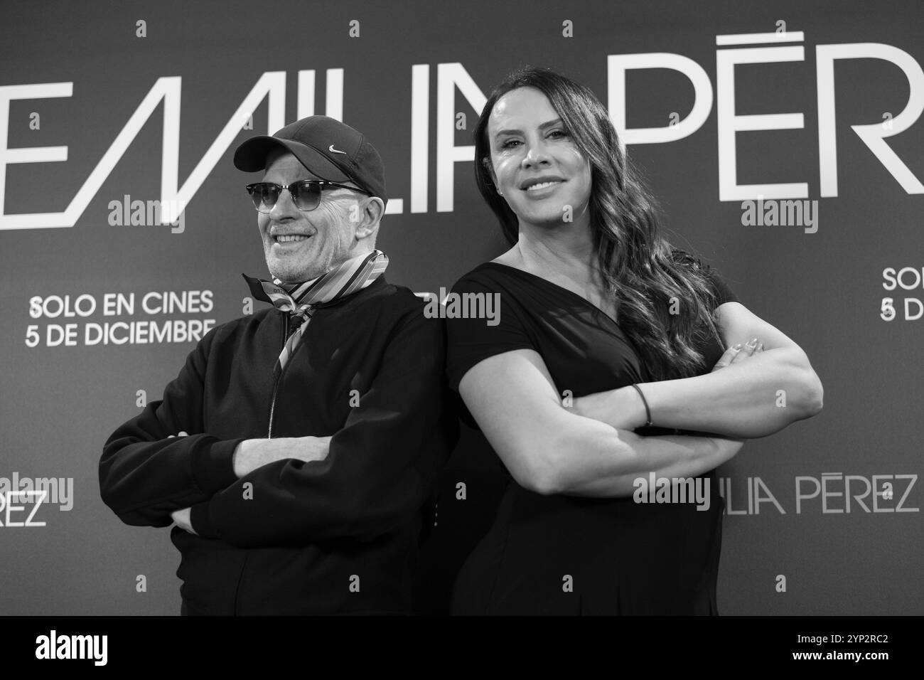 Karla sofia gascon and jacques audiard attends the Black and White ...
