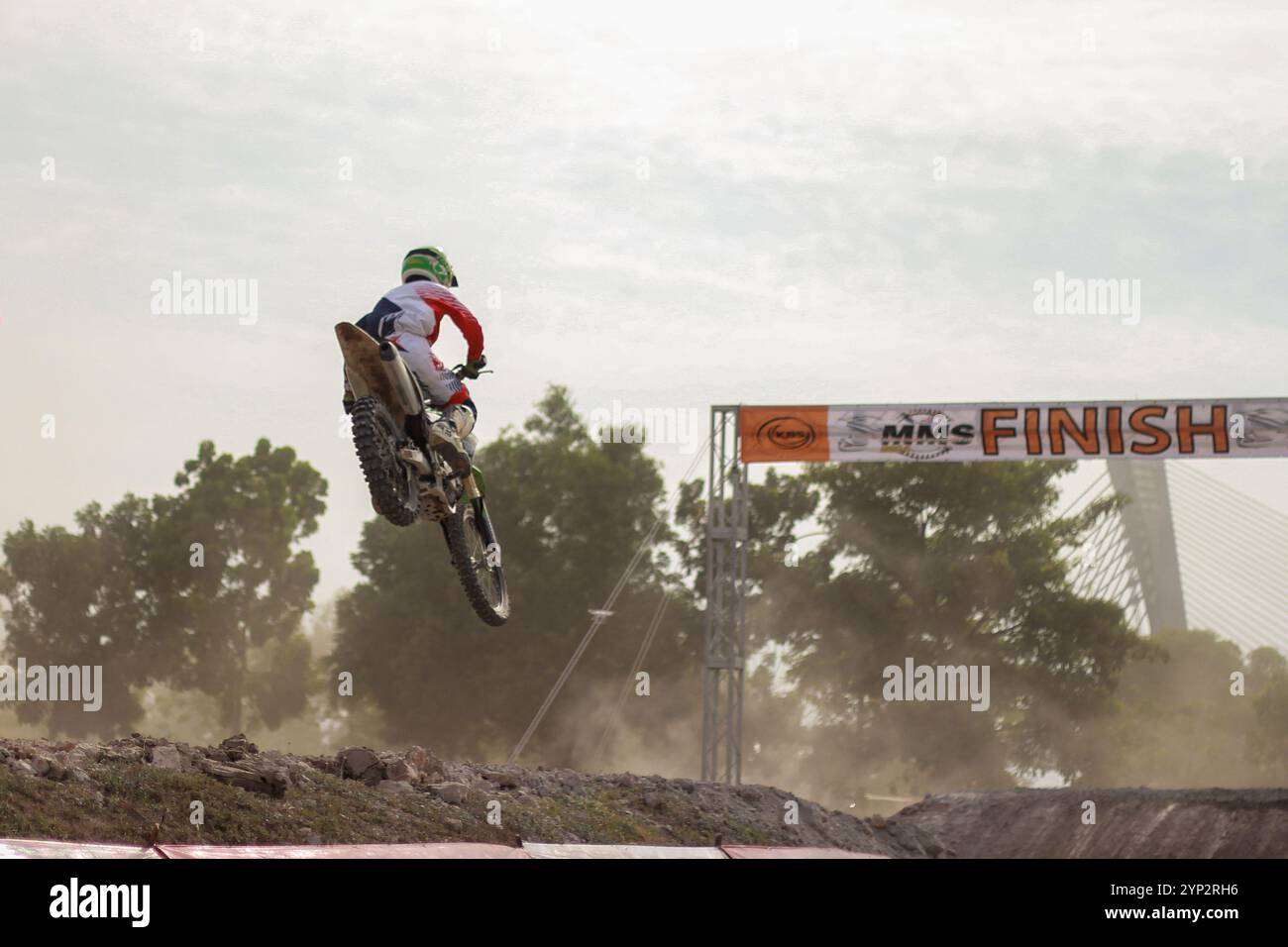 PUTRAJAYA, MALAYSIA - Sept 24, 2022 : A motocross event unfolds on a ...