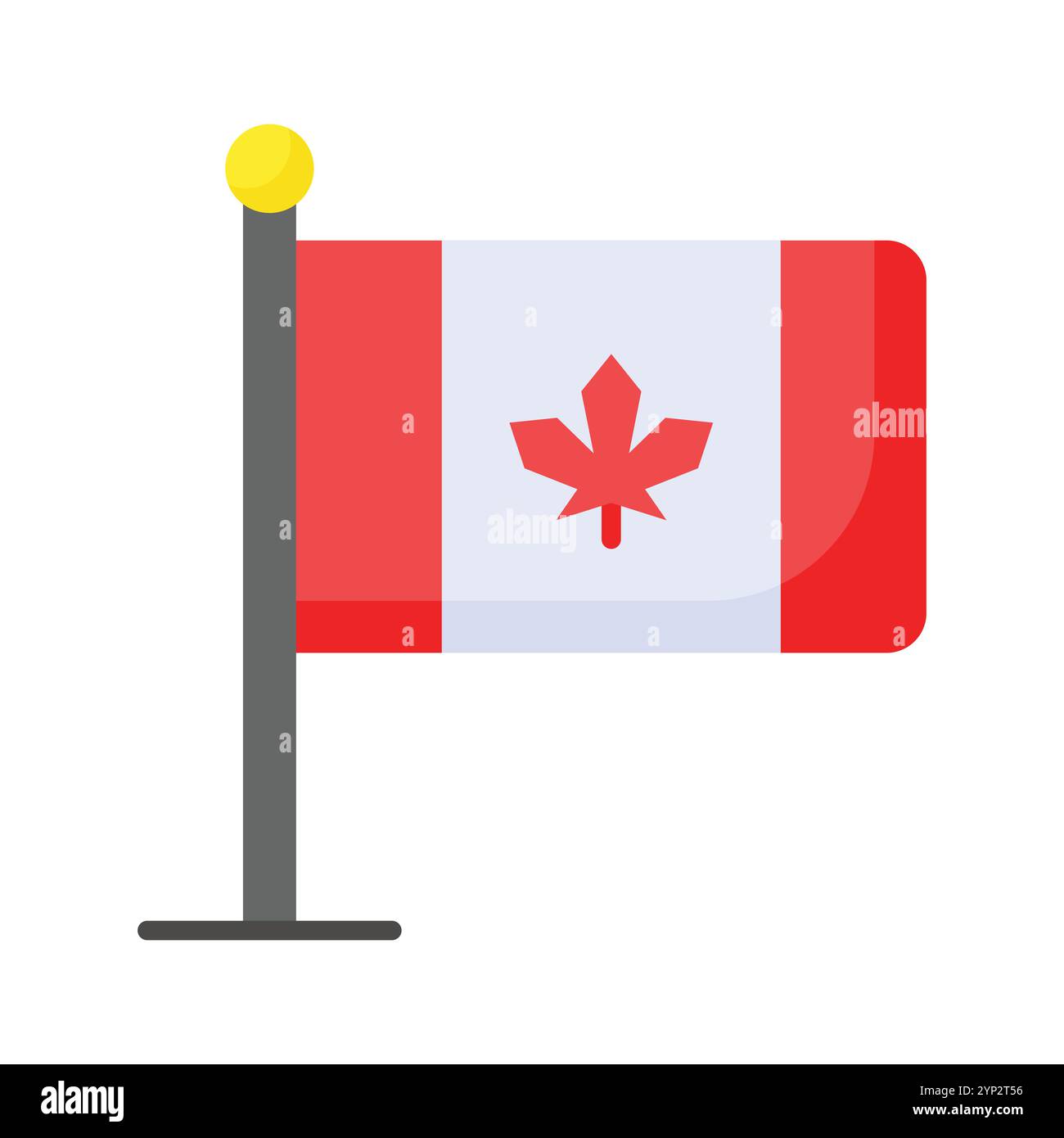 Grab this beautifully designed icon of canadian flag in trendy style ...