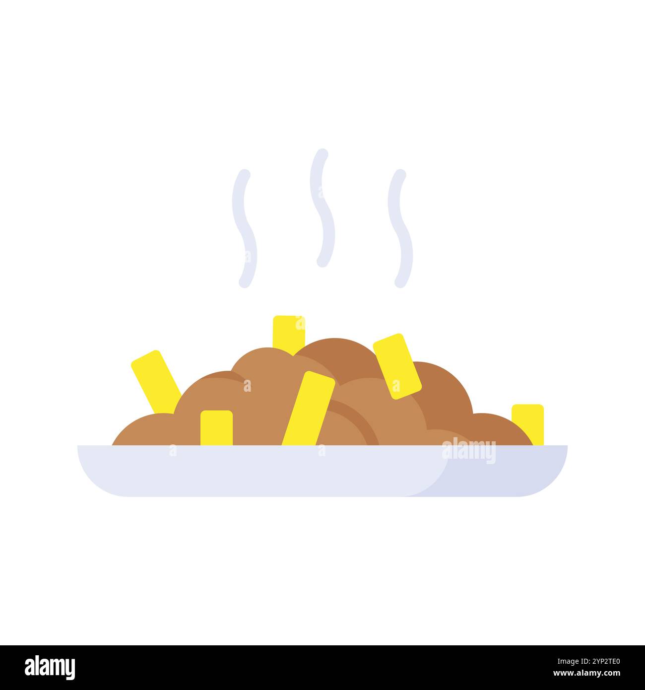 Poutine icon traditional quebec meal with french fries gravy and cheese ...