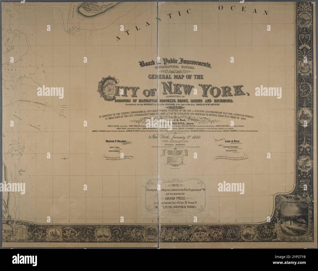 New york boroughs map hi-res stock photography and images - Alamy