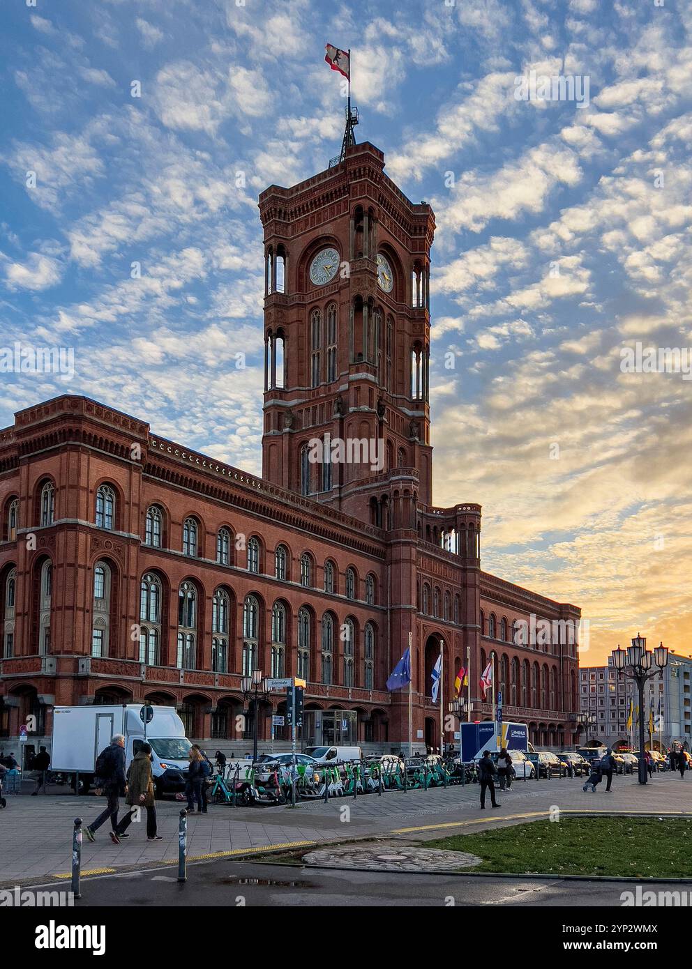 Rotes Rathaus, Red Town Hall houses offices of Mayor and Senate of ...