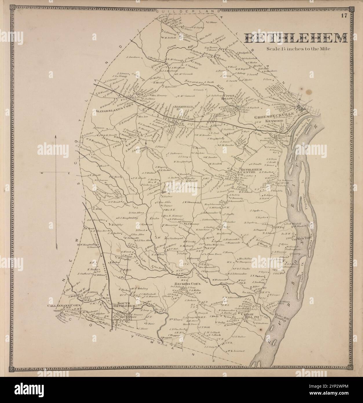 Bethlehem map hi-res stock photography and images - Alamy