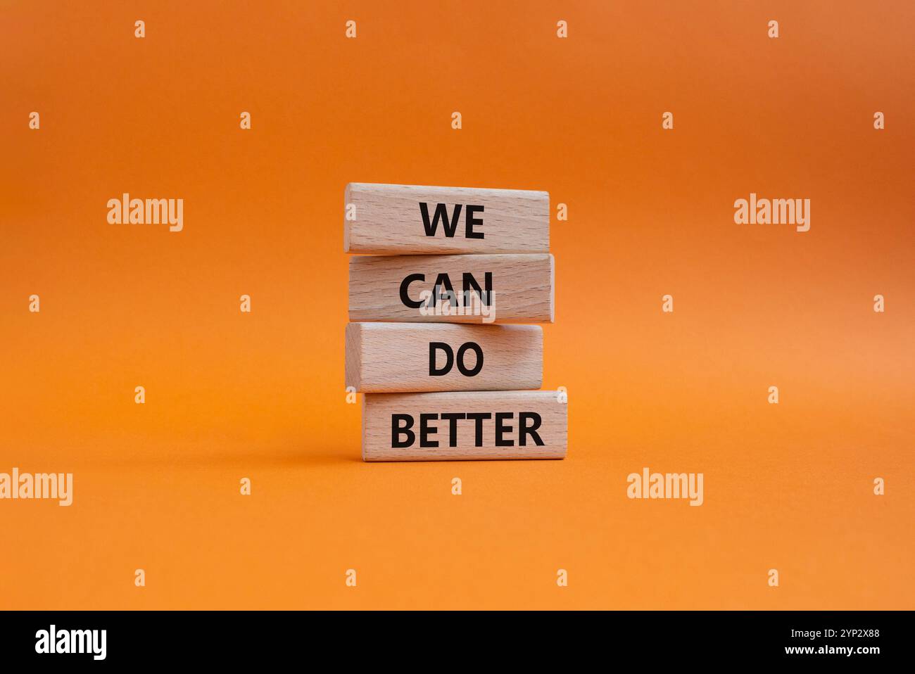 We Can Do Better symbol. Concept words We Can Do Better on wooden ...