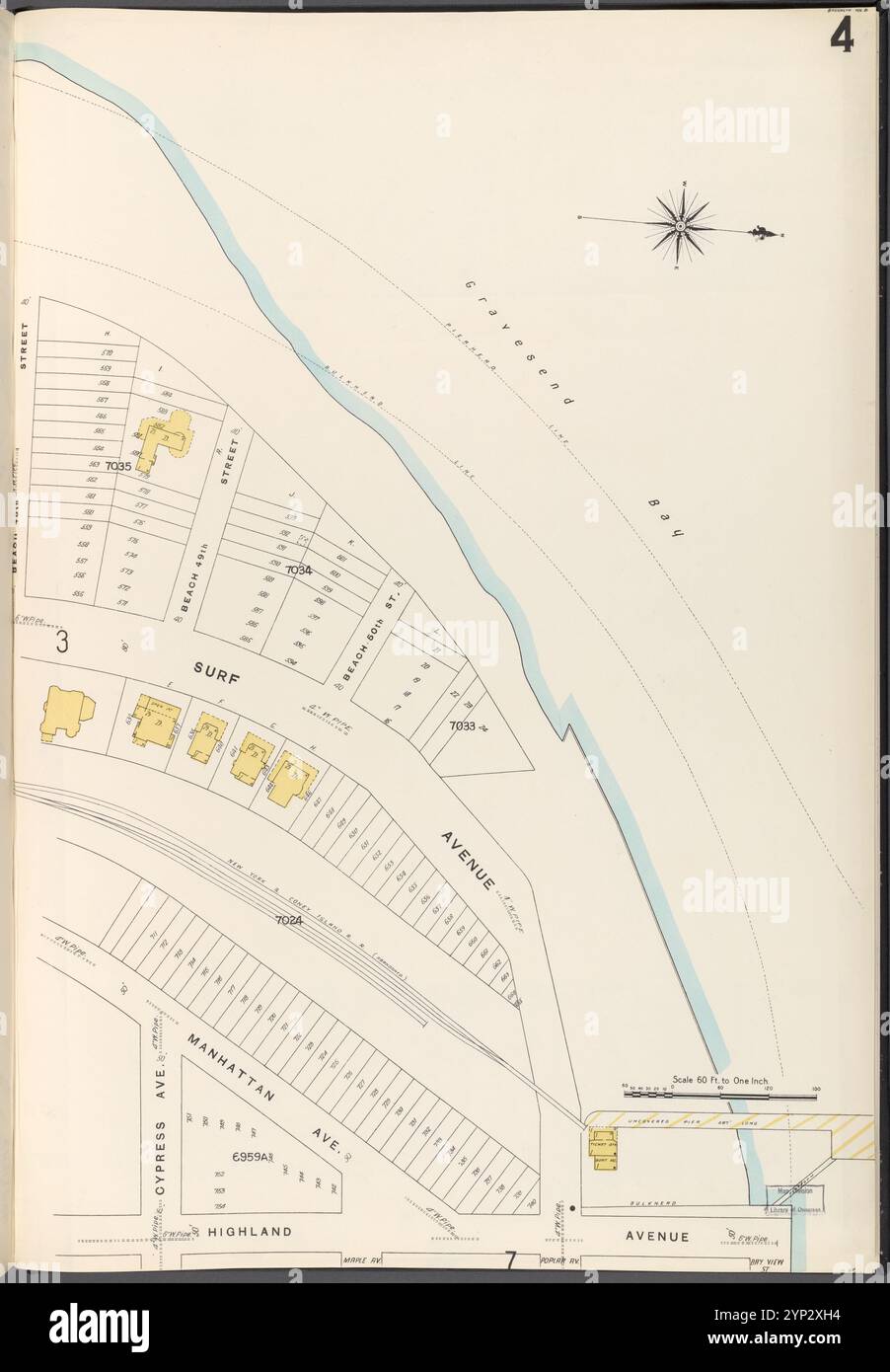 Map bounded by Gravesend Bay, Highland Ave., Cypress Ave., Brooklyn Vol ...