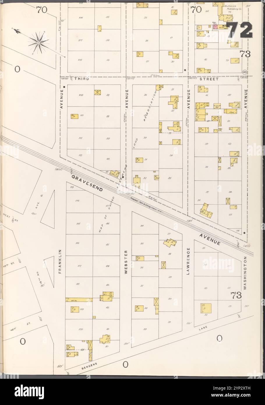 Brooklyn Vol. A Plate No. 72 [Map bounded by Franklin Ave., Washington ...