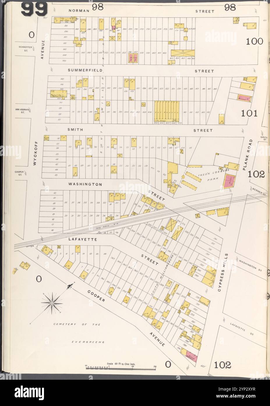 Brooklyn Vol. A Plate No. 99 [Map bounded by Wyckoff Ave., Norman St ...