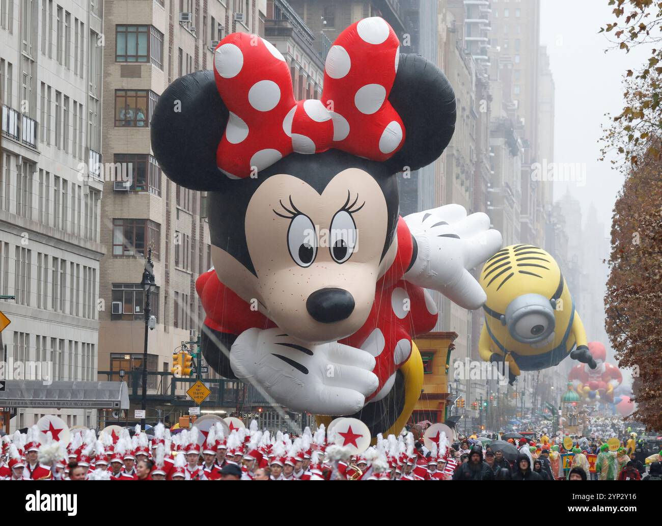 New York, United States. 28th Nov, 2024. The Minnie Mouse balloon makes ...