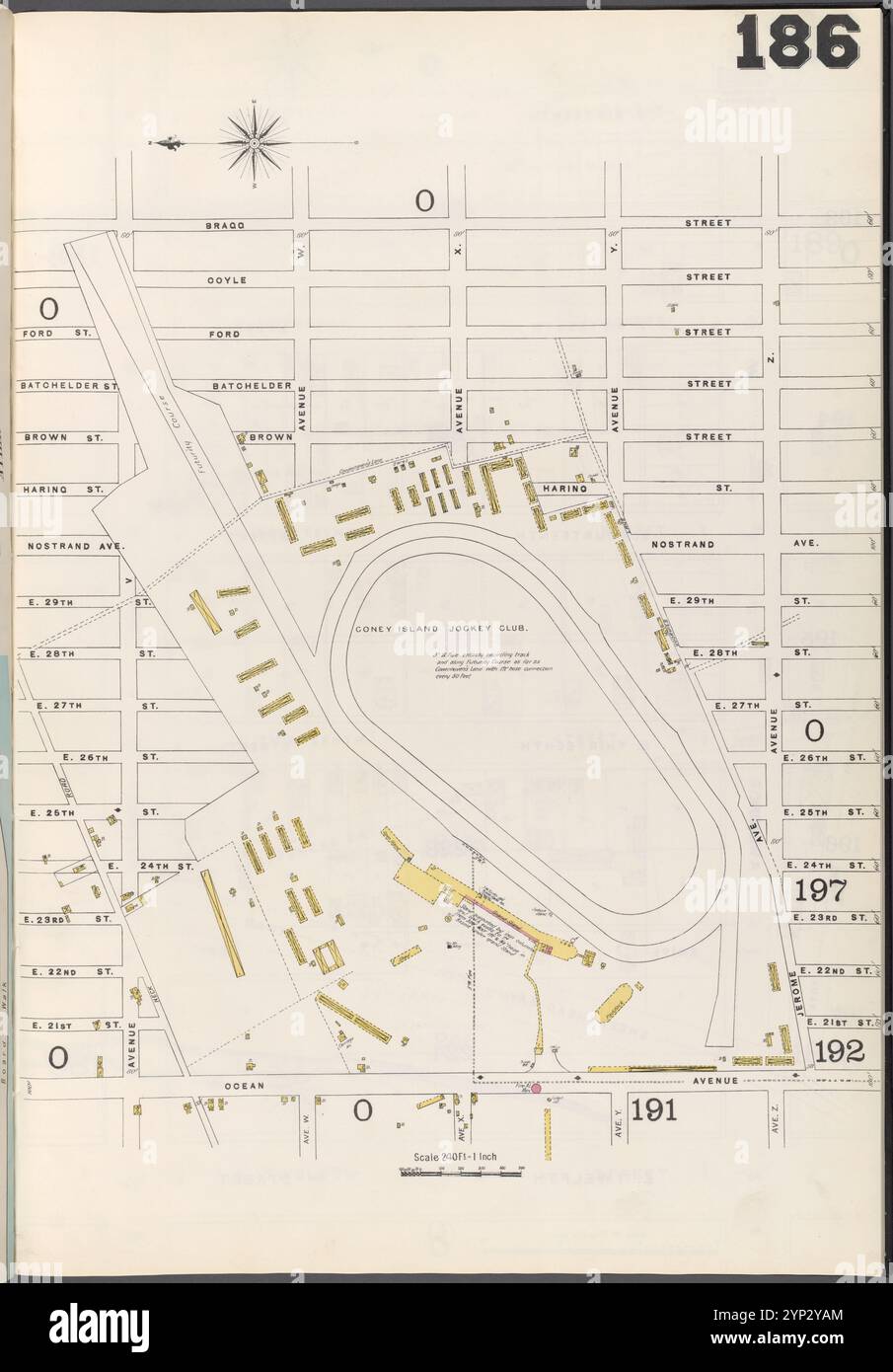 Brooklyn Vol. B Plate No. 186 [Map bounded by Braqq St., Avenue Z ...
