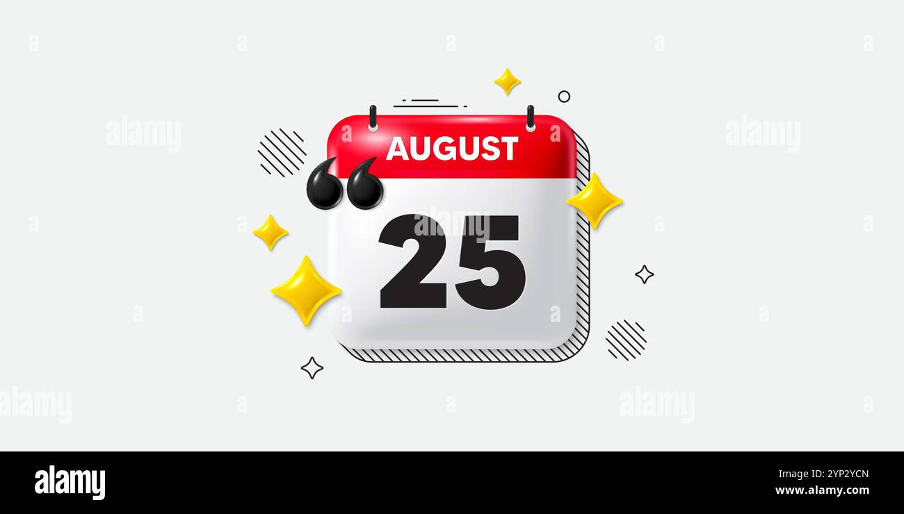 25th day of the month icon. Event schedule date. Calendar date of ...