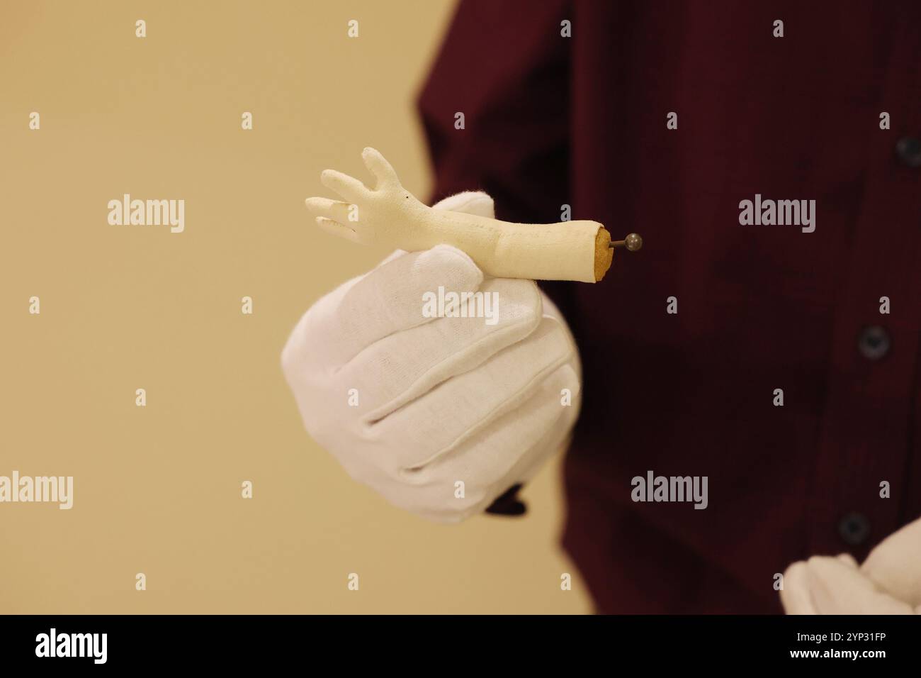 28 November 2024, Thuringia, Gera: Matthias Wagner, museum employee ...