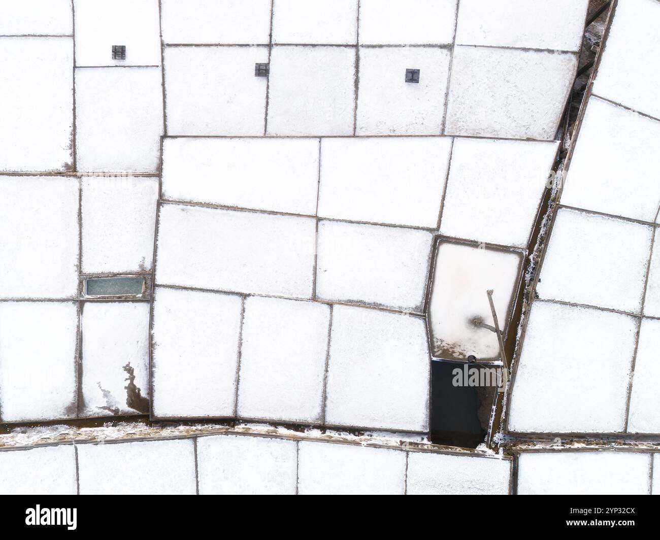 Salinas de Añana, natural saline from muera river Stock Photo - Alamy