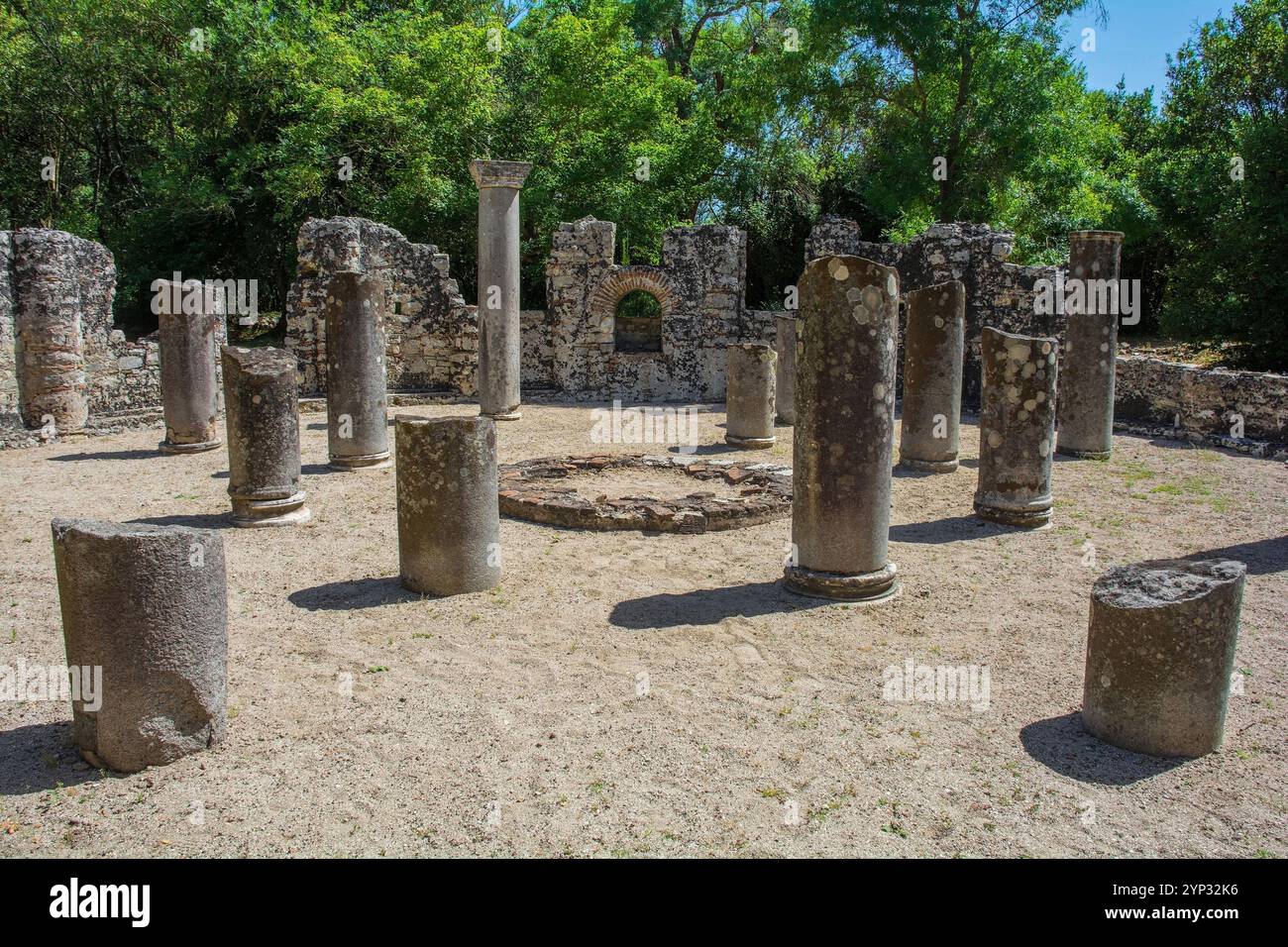 The Baptistry Complex in Butrint Archaeological Park, within Butrint ...