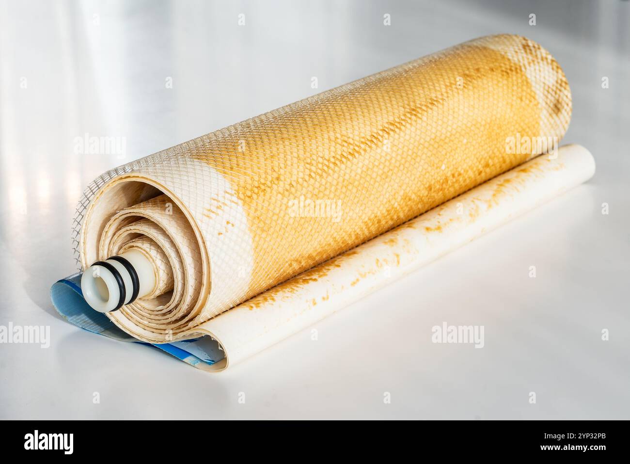 Used membrane for reverse osmosis water filtration system Stock Photo ...