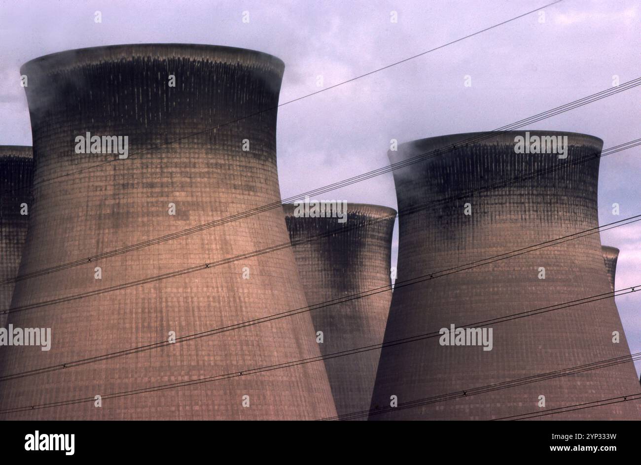 Electricity Power Station Cooling Towers at Ferrybridge Yorkshire Photo ...