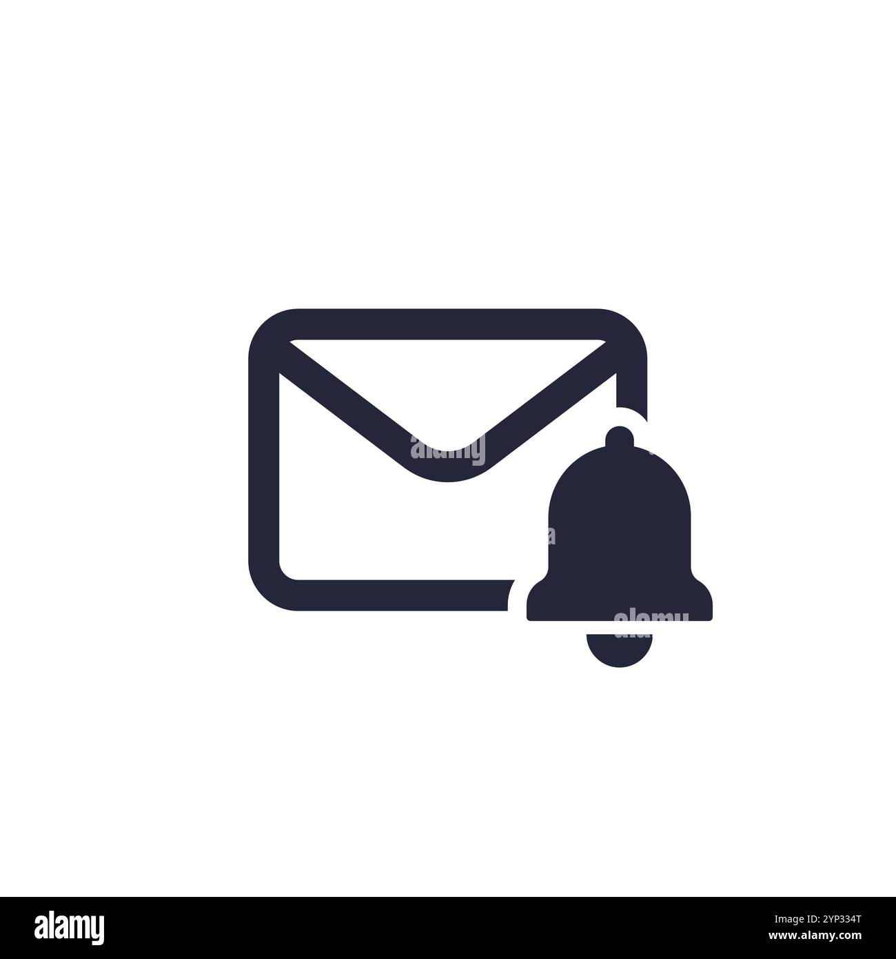 Mail notification icon pictogram Cut Out Stock Images & Pictures - Alamy