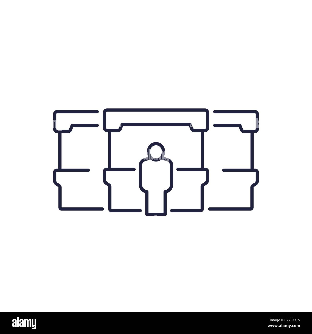 Many stands Stock Vector Images - Alamy