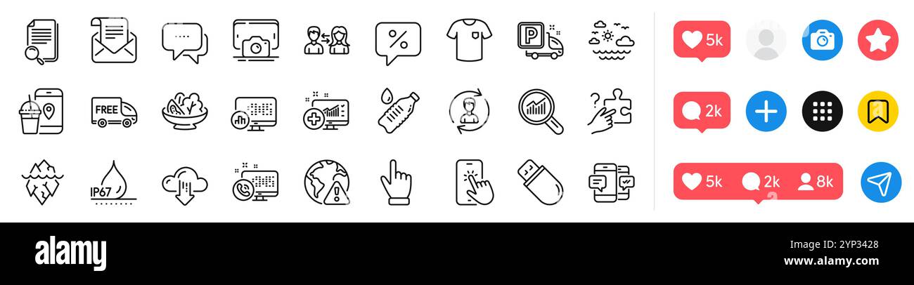 People communication, Smartphone sms and Free delivery line icons pack ...