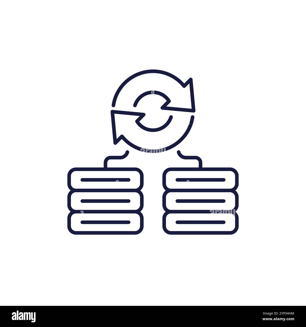 Data recovery backup database Stock Vector Images - Alamy