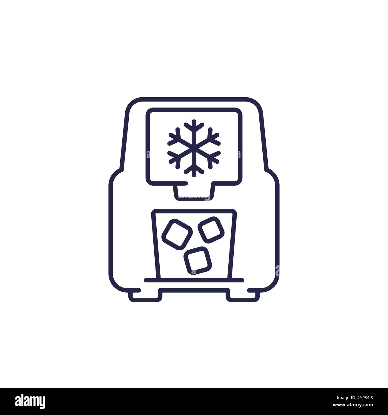 Ice cube machine Stock Vector Images - Alamy