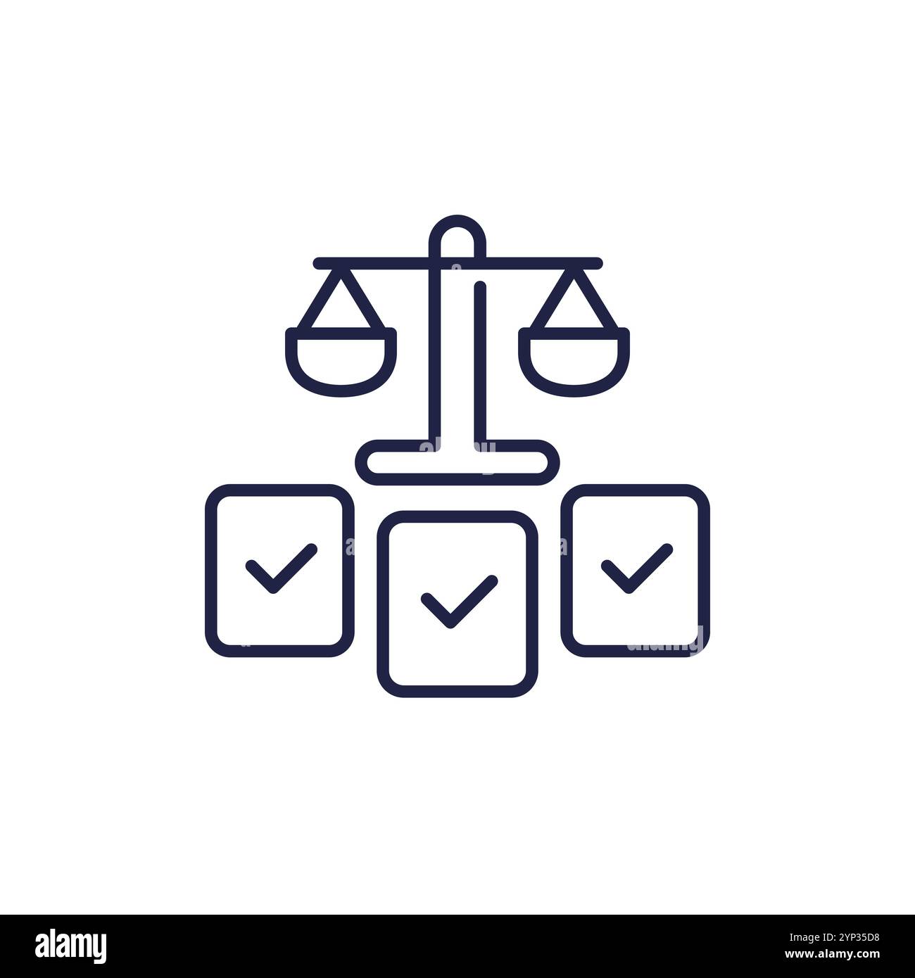 legal cases icon, line vector Stock Vector Image & Art - Alamy