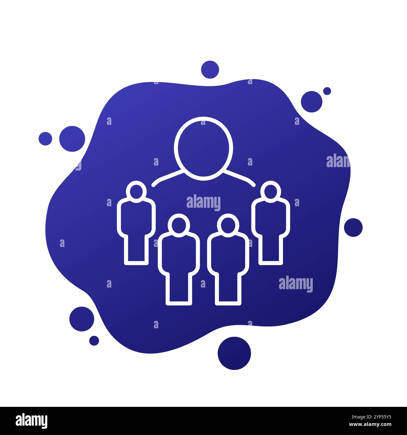 Influence vector icon linear Cut Out Stock Images & Pictures - Alamy