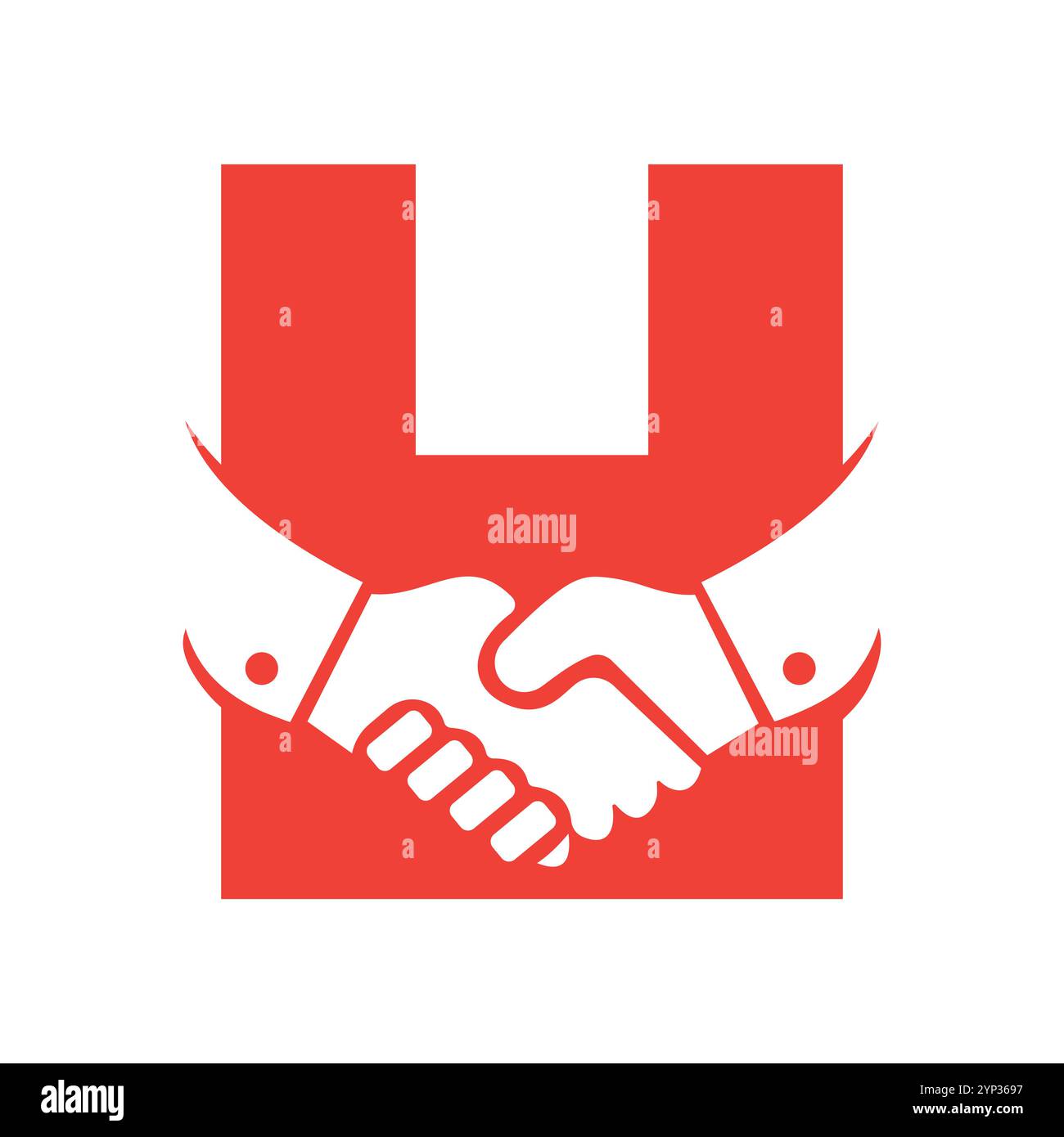 Initial Letter H Agreement Logo Concept With Handshake Icon Vector ...