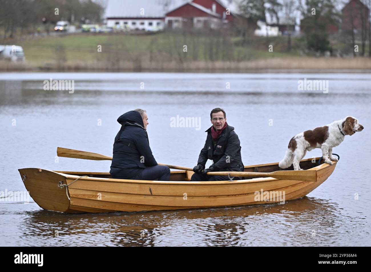Flen, Sweden. 28th Nov, 2024. Sweden's Prime Minister Ulf Kristersson ...