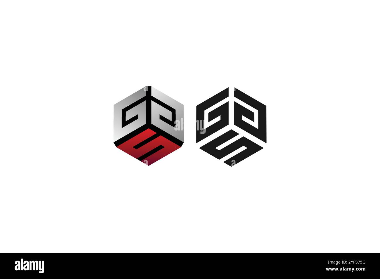 Creative Letter GGS Logo design vector illustrator ,or letter GGS ...