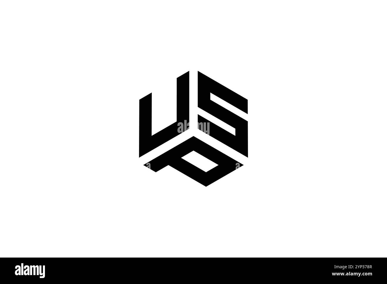 Creative Letter USP Logo design vector illustrator, or letter USP ...