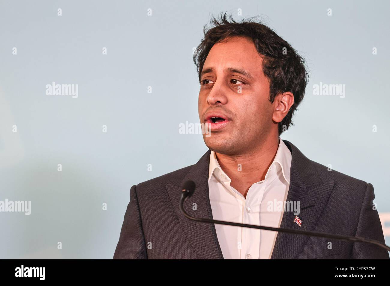 London, UK. 28th Nov, 2024. Zia Yusuf speaks. Reform UK host a press ...