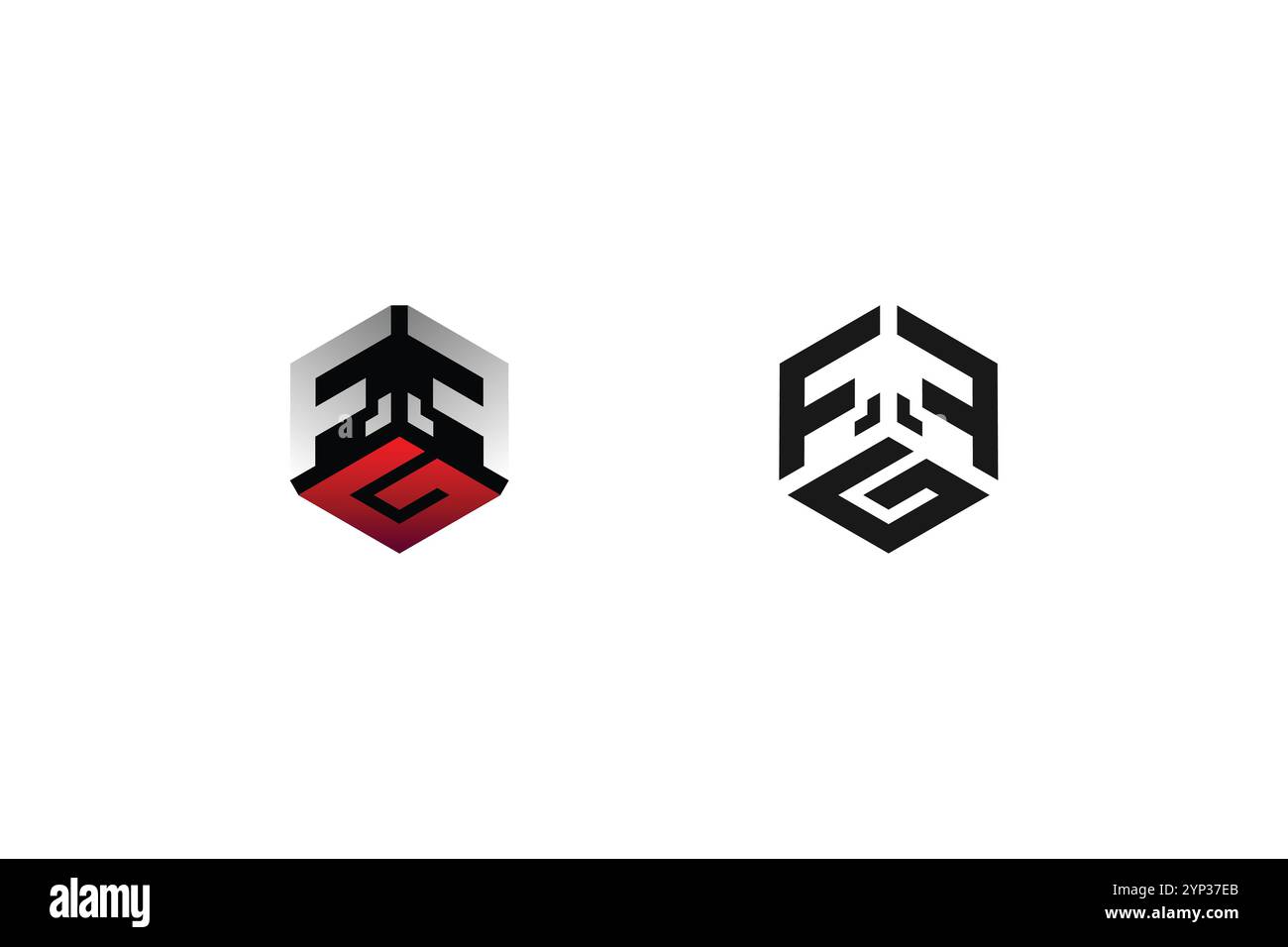 Creative Letter FFG Logo design vector illustrator ,or letter FFG ...