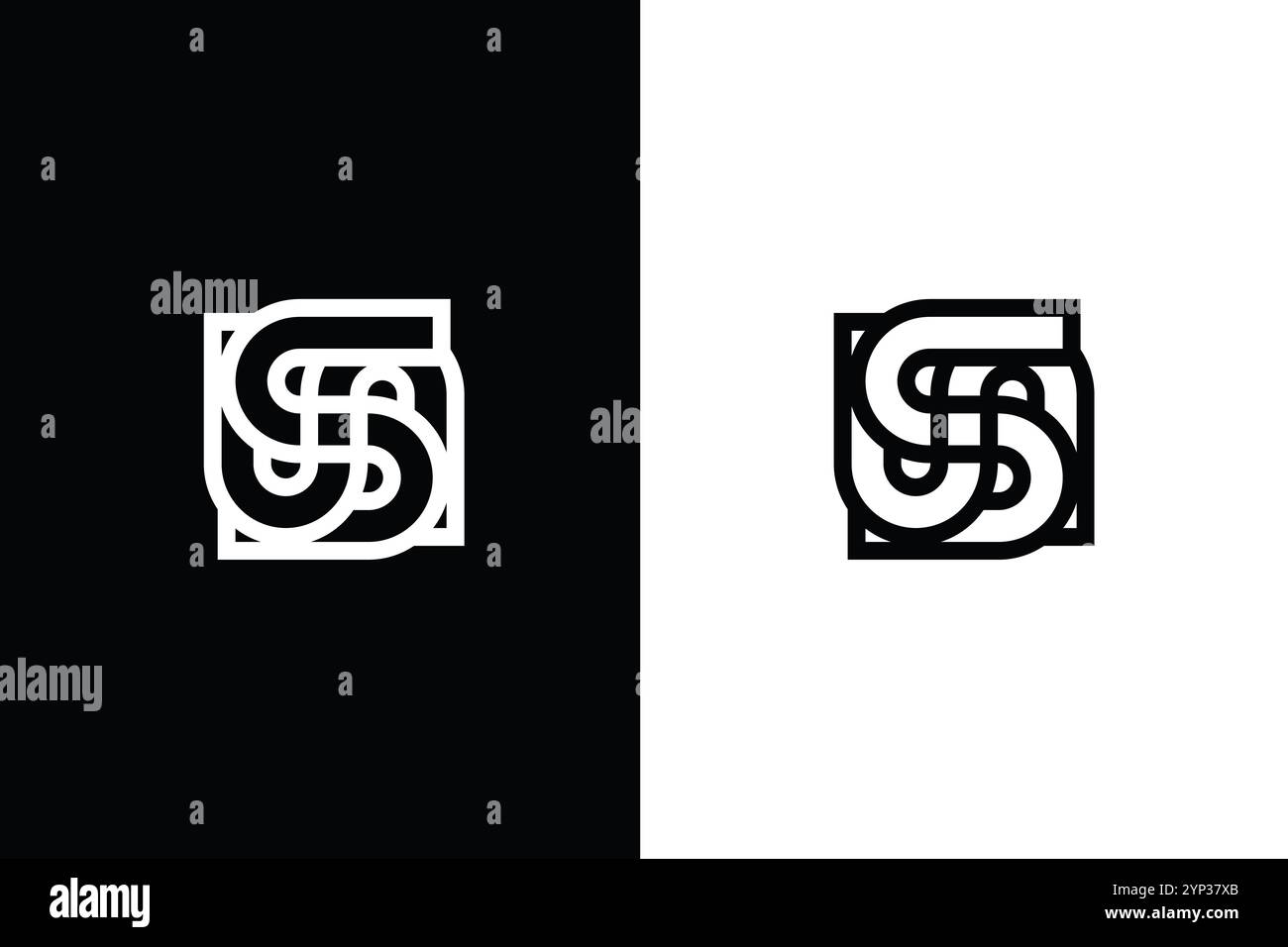 Ss logo vector vectors Black and White Stock Photos & Images - Alamy