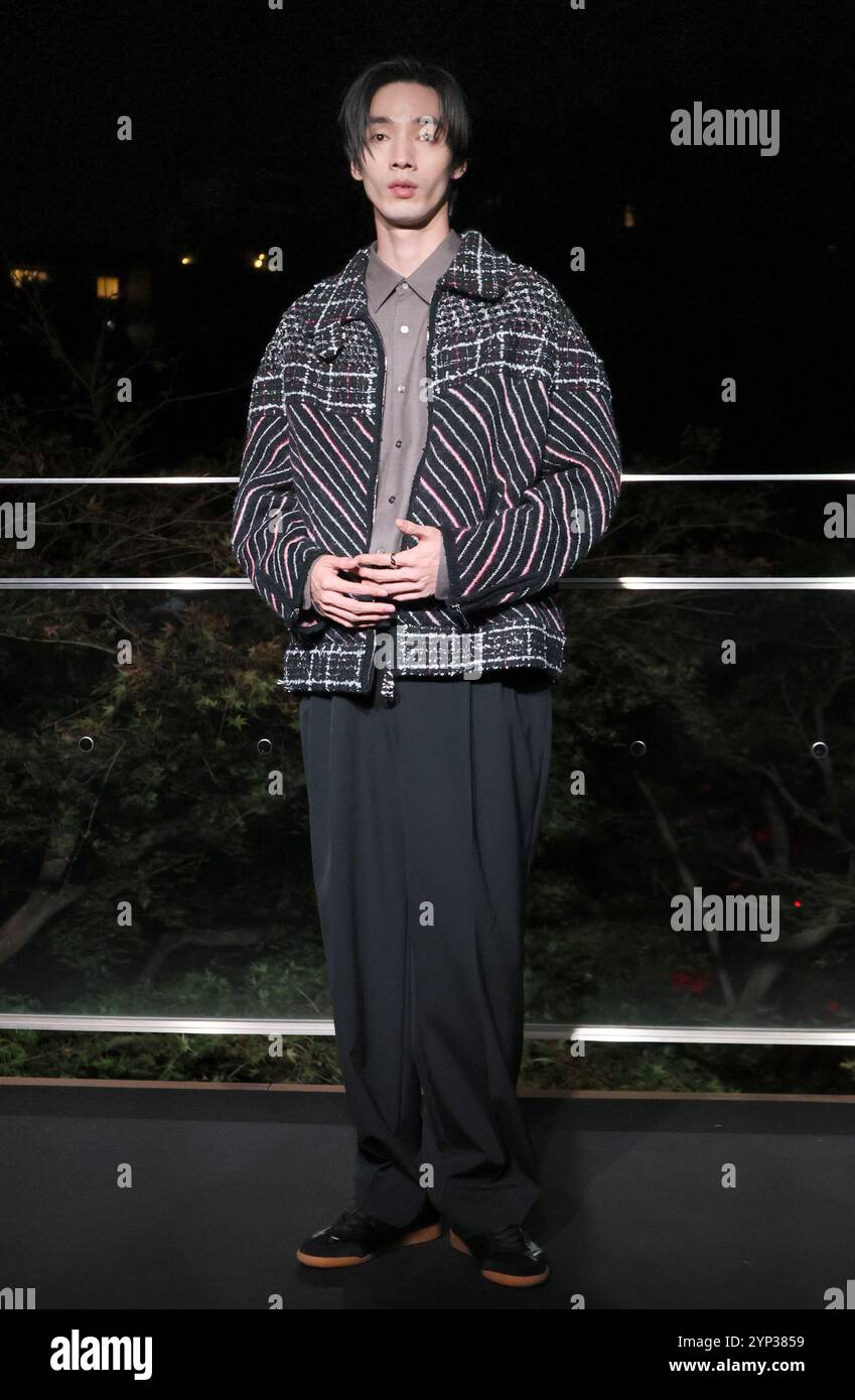 November 28, 2024, Tokyo, Japan - Japanese actor Hiroya Shimizu poses ...