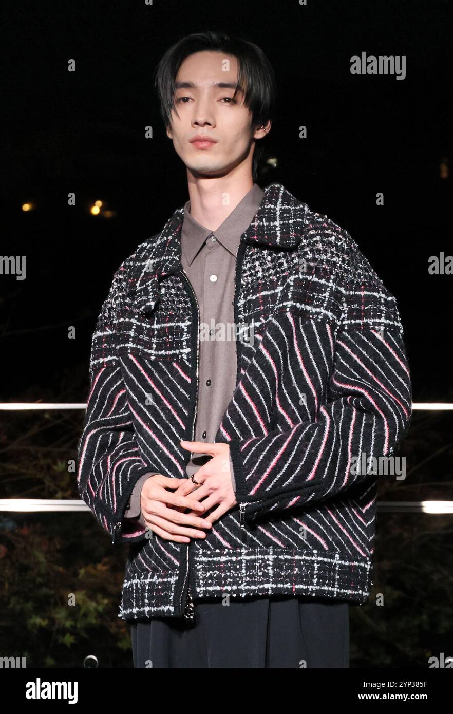 November 28, 2024, Tokyo, Japan - Japanese actor Hiroya Shimizu poses ...
