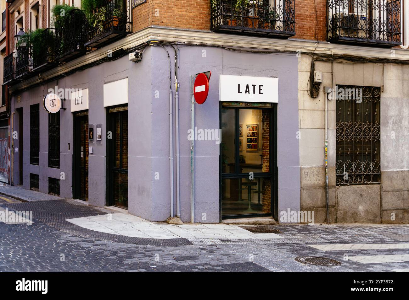 Madrid, Spain - November 1, 2024: Cozy cafe in Malasaña. Malasana is ...