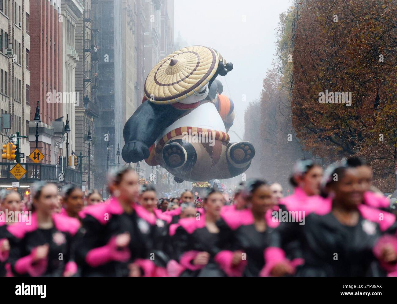 New York, United States. 28th Nov, 2024. The Kung Fu Panda, Po, balloon ...