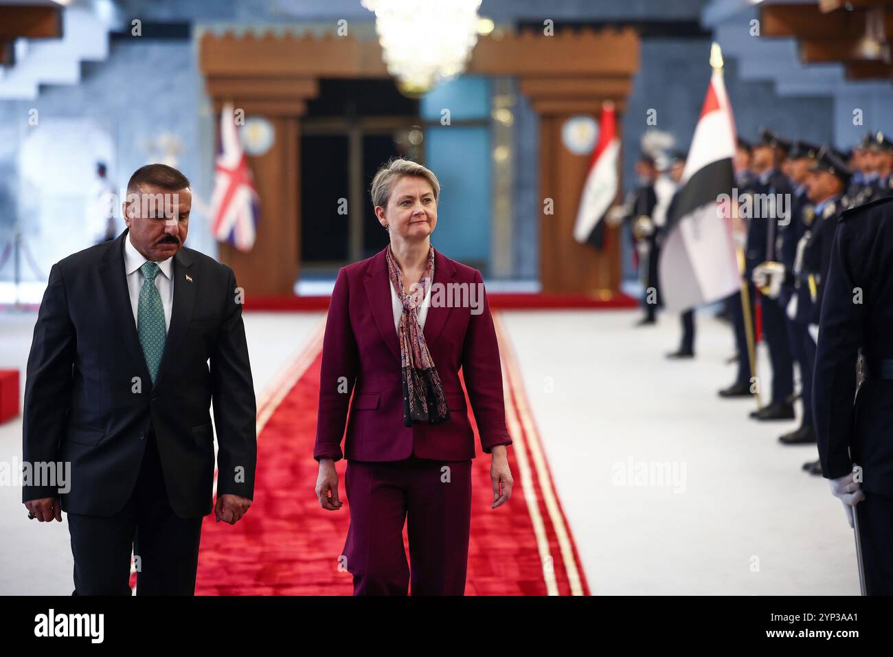 Home Secretary Yvette Cooper with Iraq's Minister of Interior Abdul ...