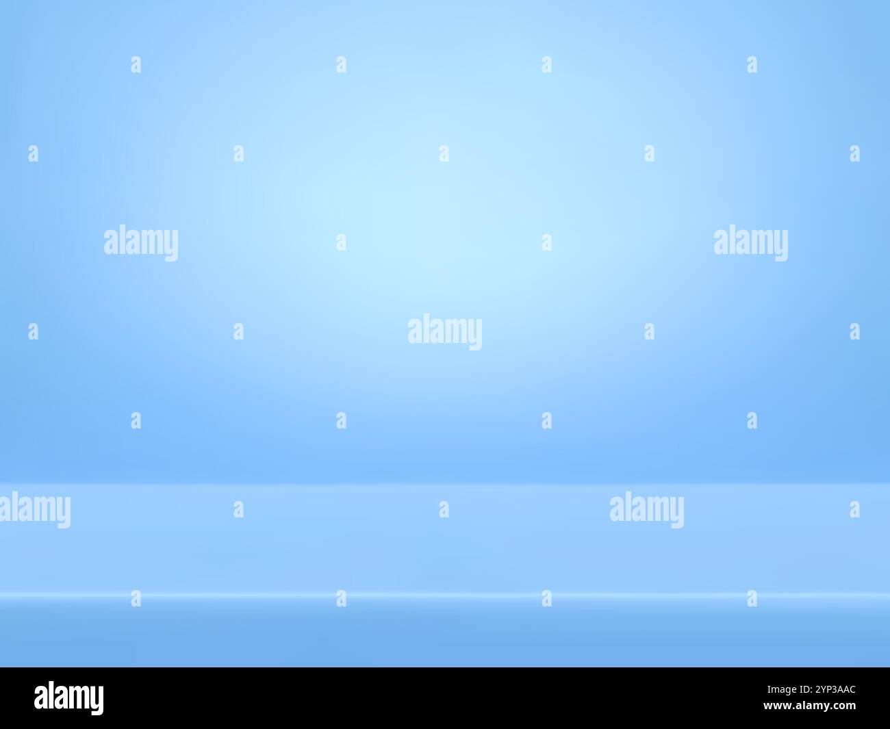 Simple blue empty background studio setup with limbo, floor and wall ...