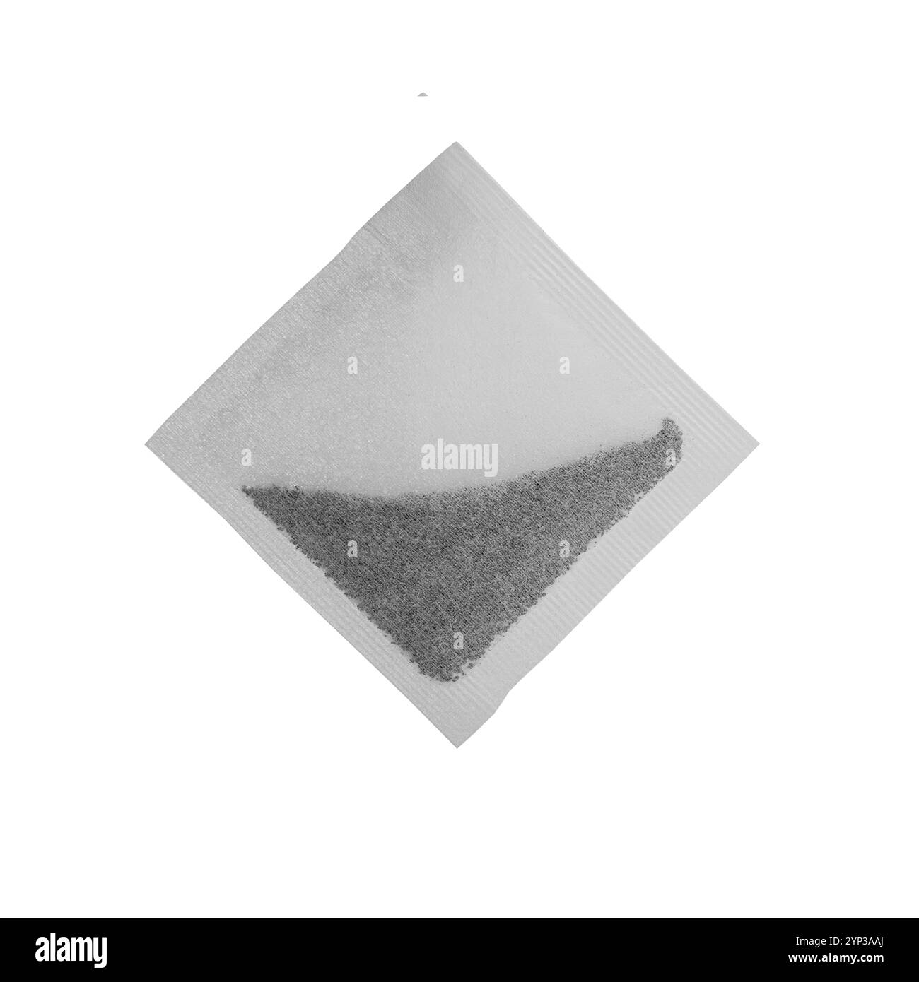 Square paper tea bag isolated on white Stock Photo - Alamy