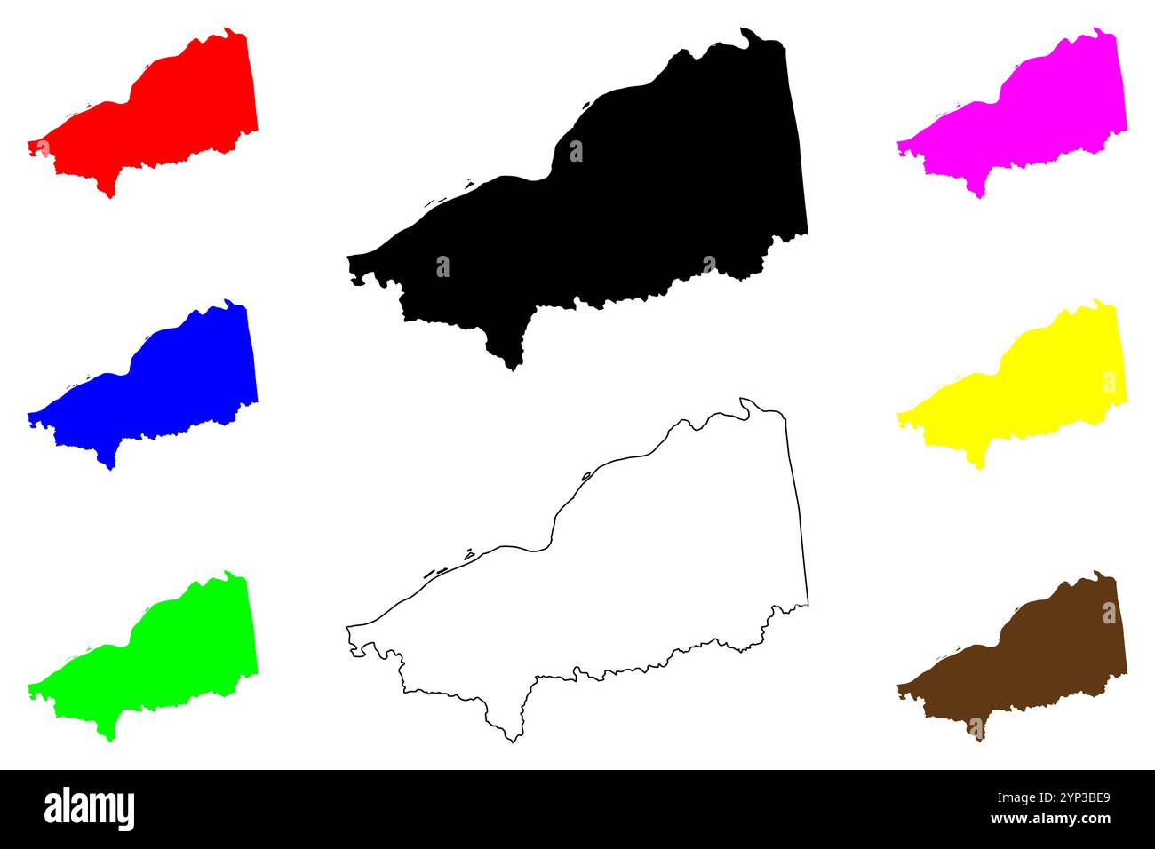 Pleasants vector map hi-res stock photography and images - Alamy