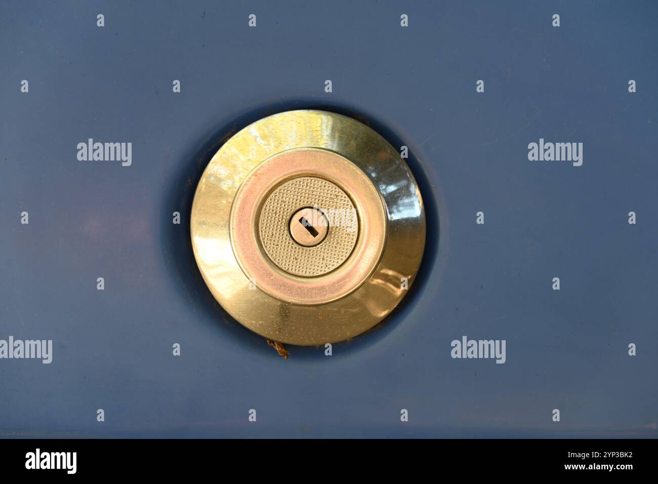 Vintage or Old Car Lock, Petrol Tank Lock or Fuel Tank Lock of Renault ...