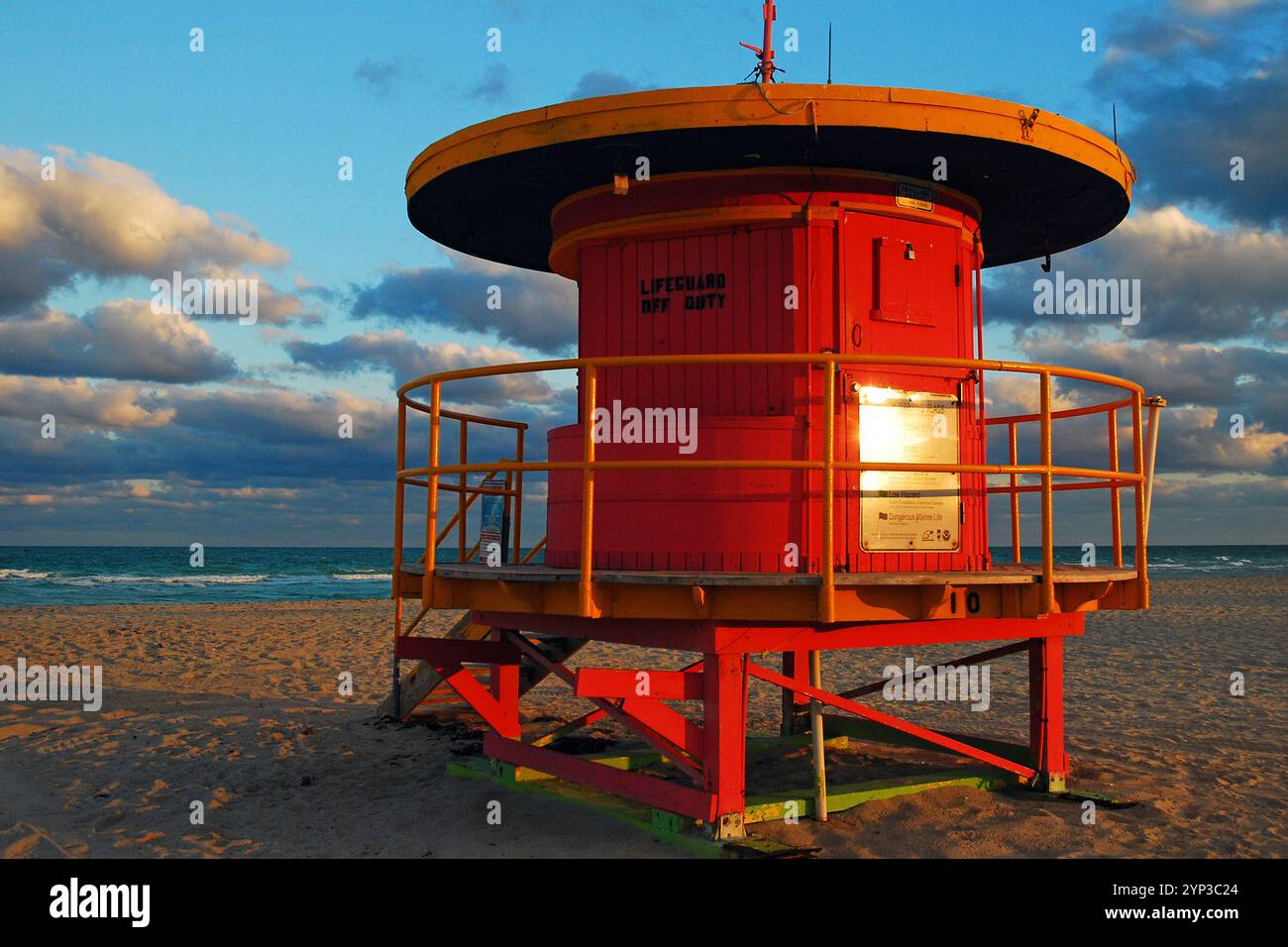 Miami beach life guard stands hi-res stock photography and images - Alamy