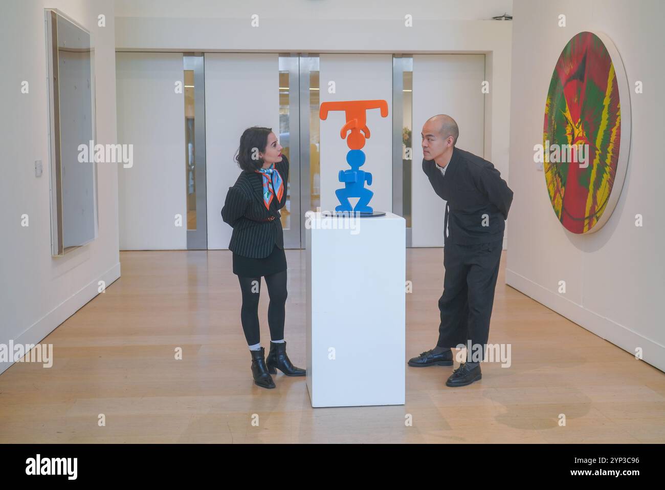 London, UK. 28 November 2024 Keith Haring, Acrobats 1986. Estimate: £ ...