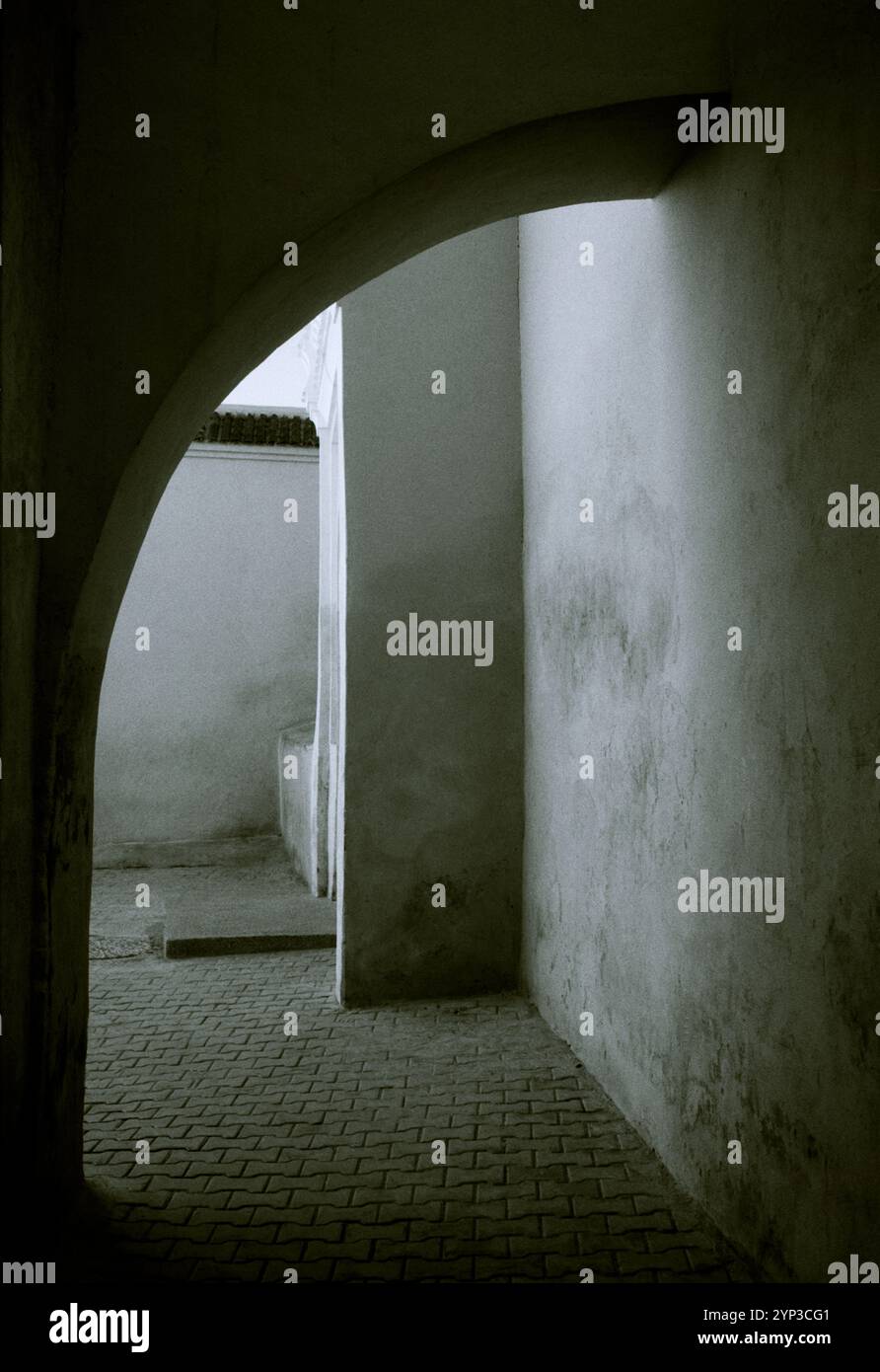 In the alleyways of the casbah souk in the old city of Marrakesh in ...