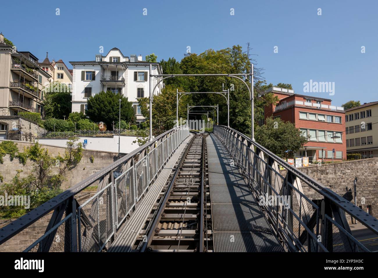 The Polybahn funicular railway in Zurich, Switzerland Stock Photo - Alamy