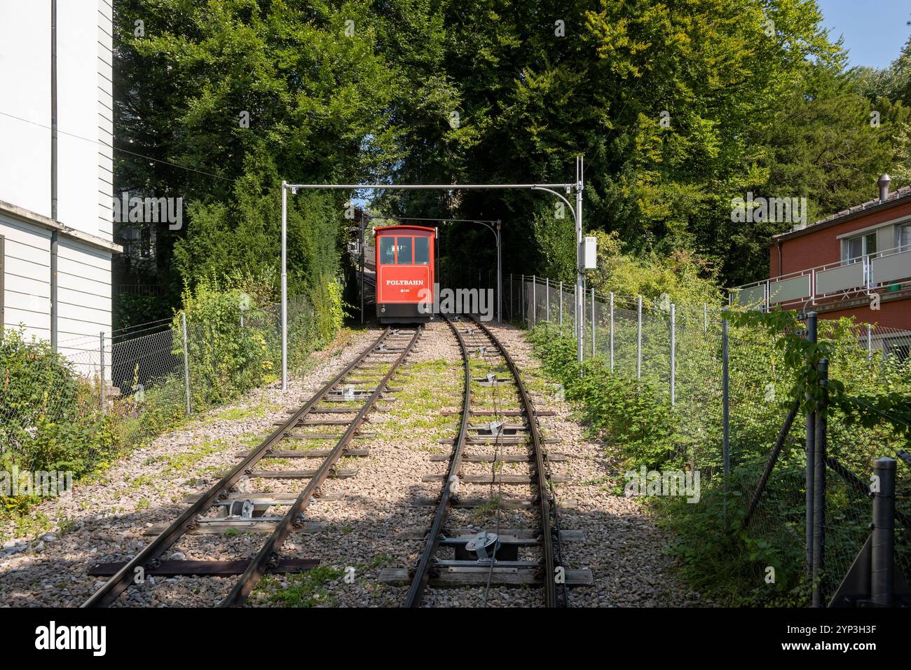 The Polybahn funicular railway in Zurich, Switzerland Stock Photo - Alamy